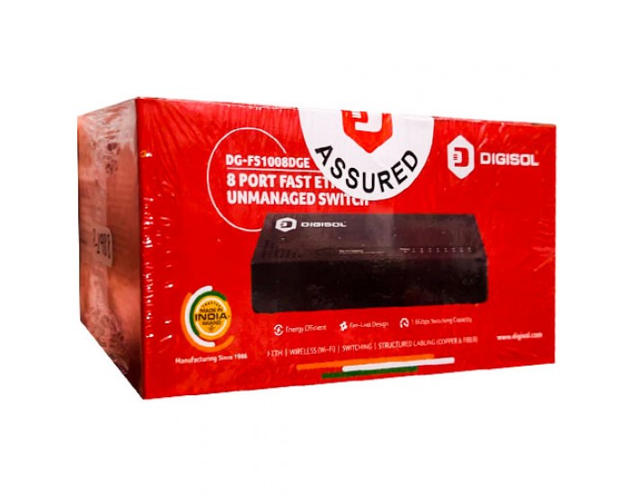 DIGISOL DESKTOP SWITCH 8 PORT NORMAL – Aadishinfo Tech